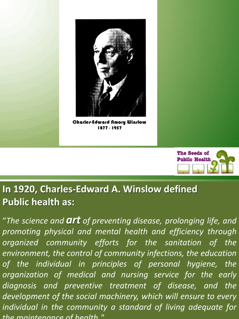 Winslow's Public Health Definition | PDF | Public Health | Gender