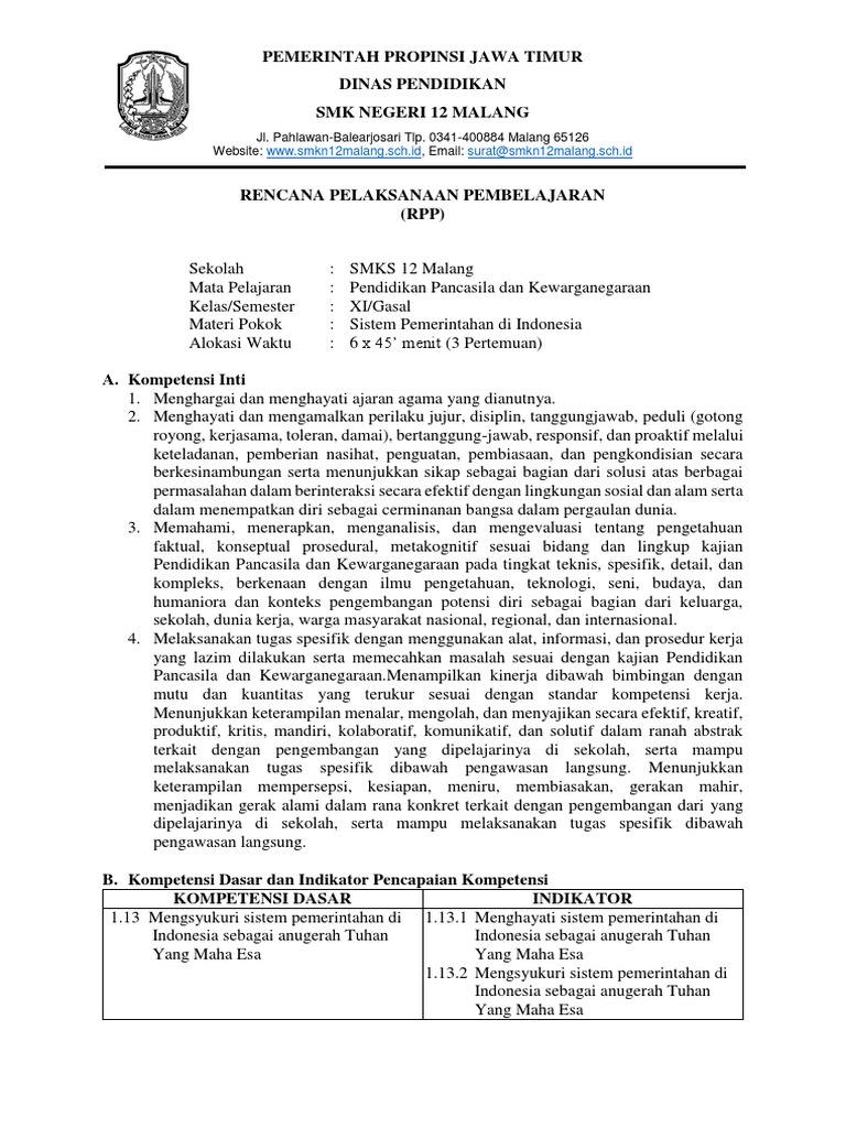 RPP Baru | PDF | Karier & Perkembangan