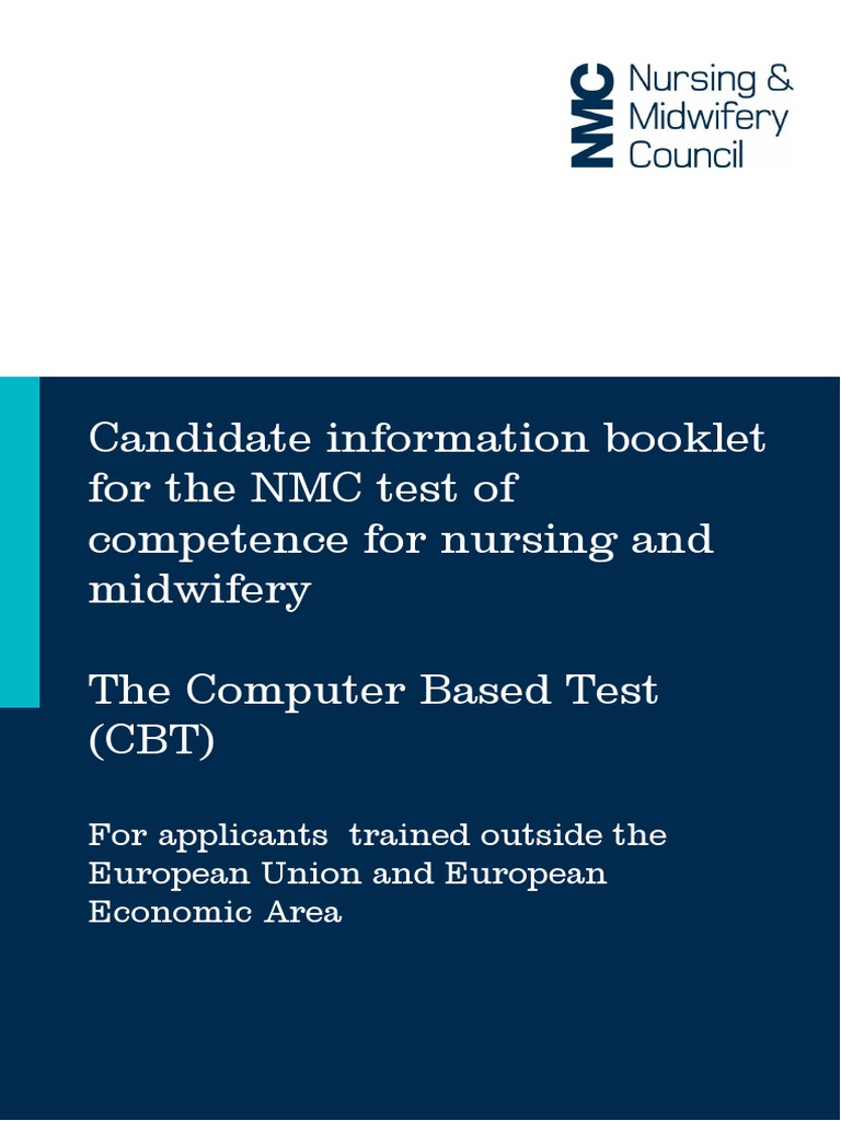 Candidate Information Booklet For The NMC Test of Competence For ...