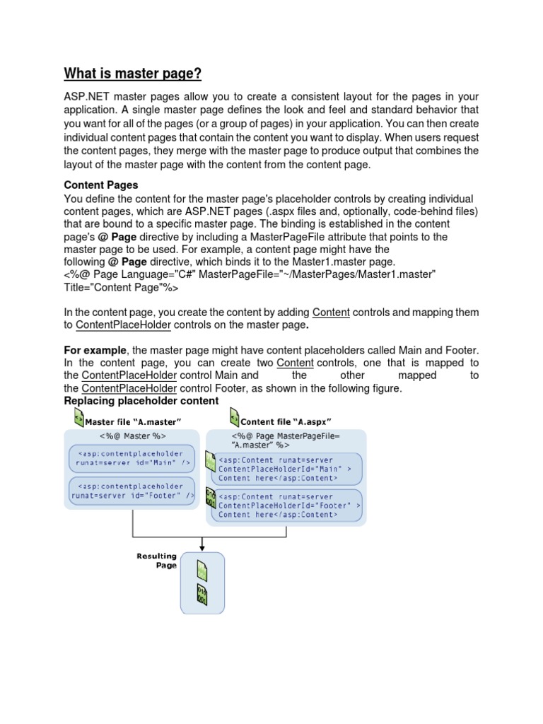 What Is Master Page?: Content Pages | PDF What Is Master Page?: Content Pages | PDF