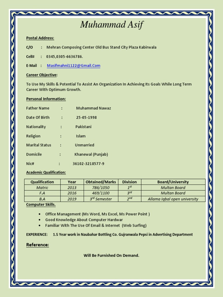 Muhammad Asif | PDF