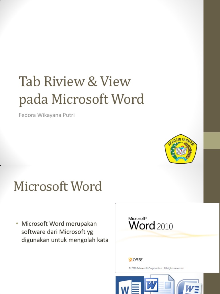 Fungsi Tab Review dan View Word | PDF | Komputer