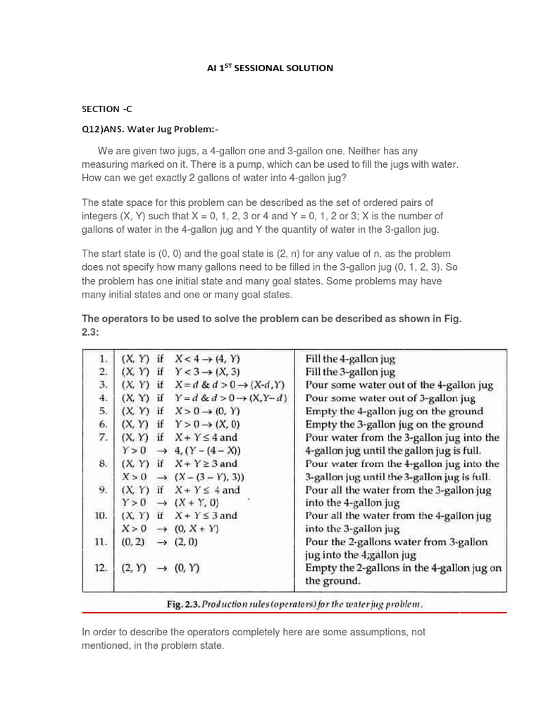 Ai 1st Sessional Solution | PDF | Artificial Intelligence | Intelligence (AI) & Semantics