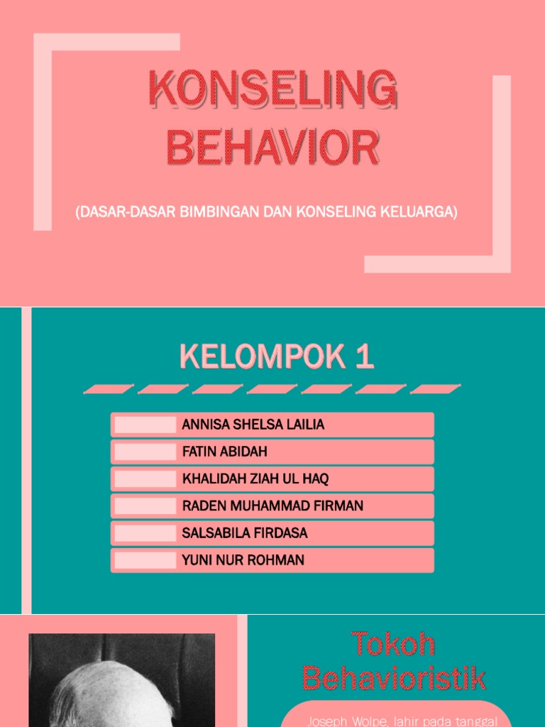 Konseling Behavior (Bismillah) | PDF