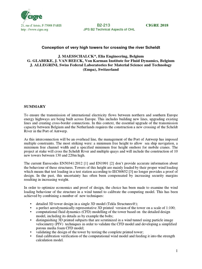 Concept of River Crossing Towers in Transmission Lines | PDF | Wind ...