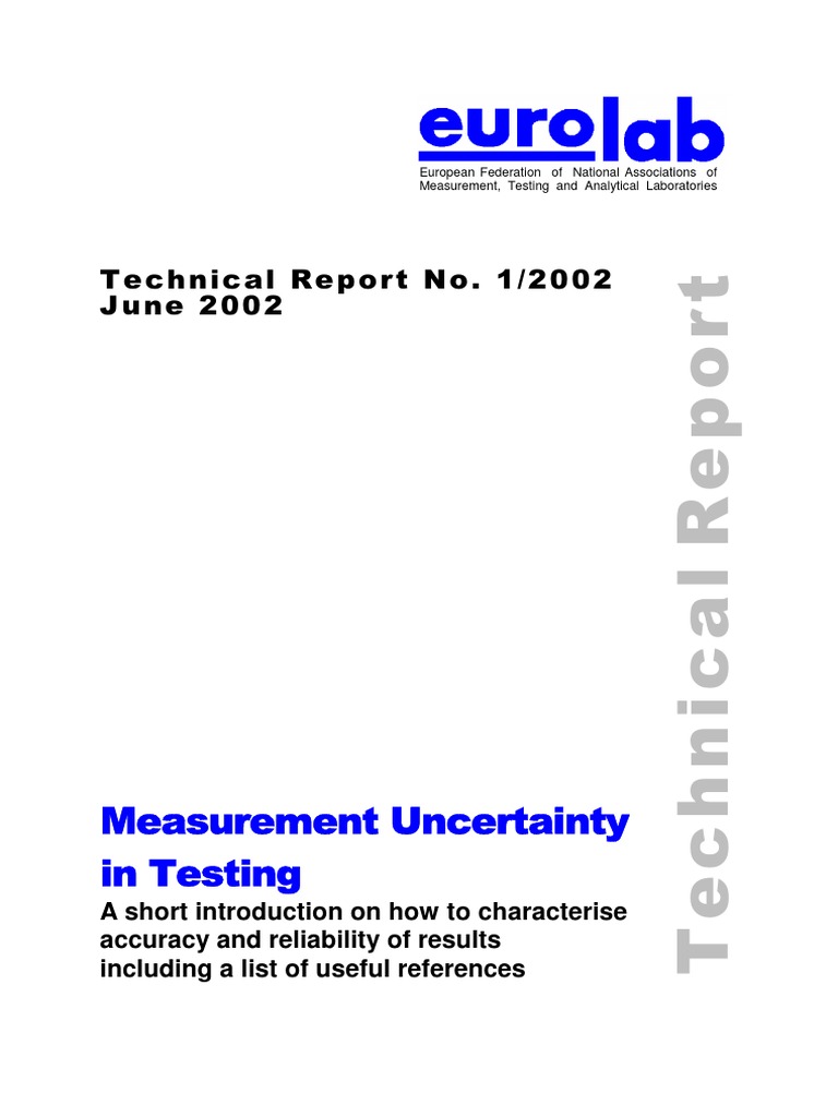 Lab Measurement Uncertainty Guide | PDF | Confidence Interval | Uncertainty