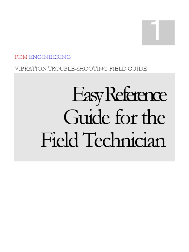 Vibration Field Tehcnician Guide PDF | PDF | Bearing (Mechanical ...
