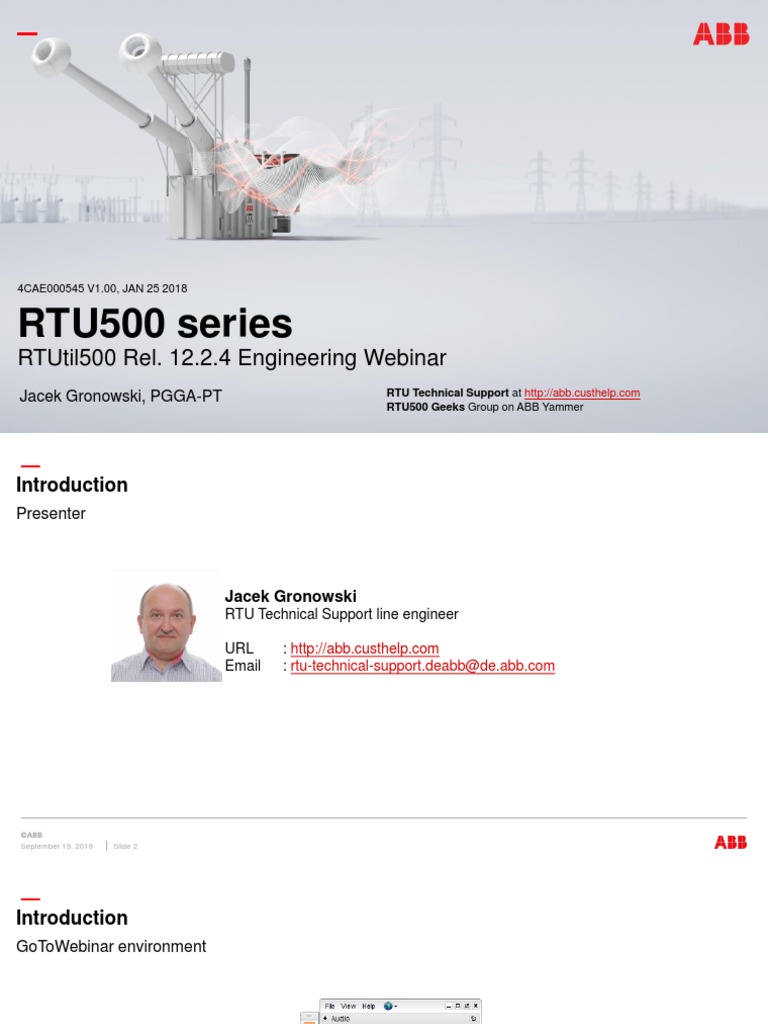 4CAE000545 - RTU500 Rel. 12.2 Engineer - Webinar | PDF | Programmable ...