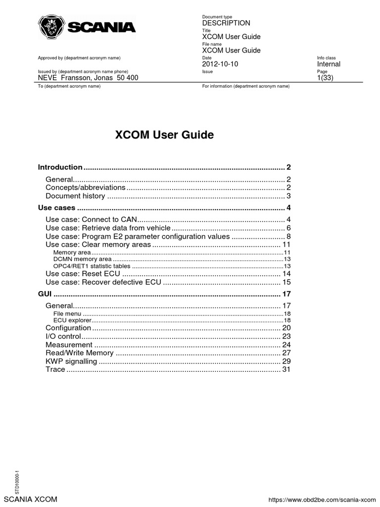 Scania Xcom User Guide Pdf Menu Computing Computer File 9317