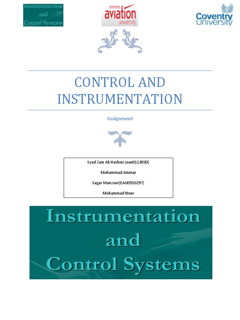Control and Instrumentation: Assignment | PDF | Control Theory | Systems Science