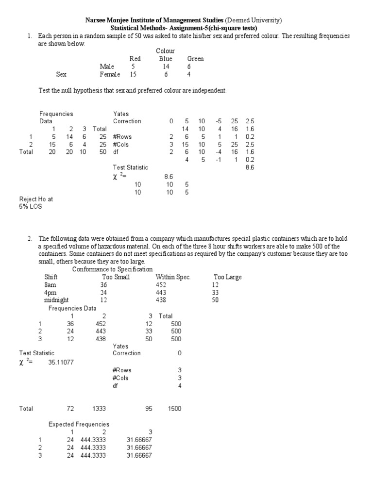HO 3 Core HO 8 With Answers | P Value | Null Hypothesis | Free 30-day ...