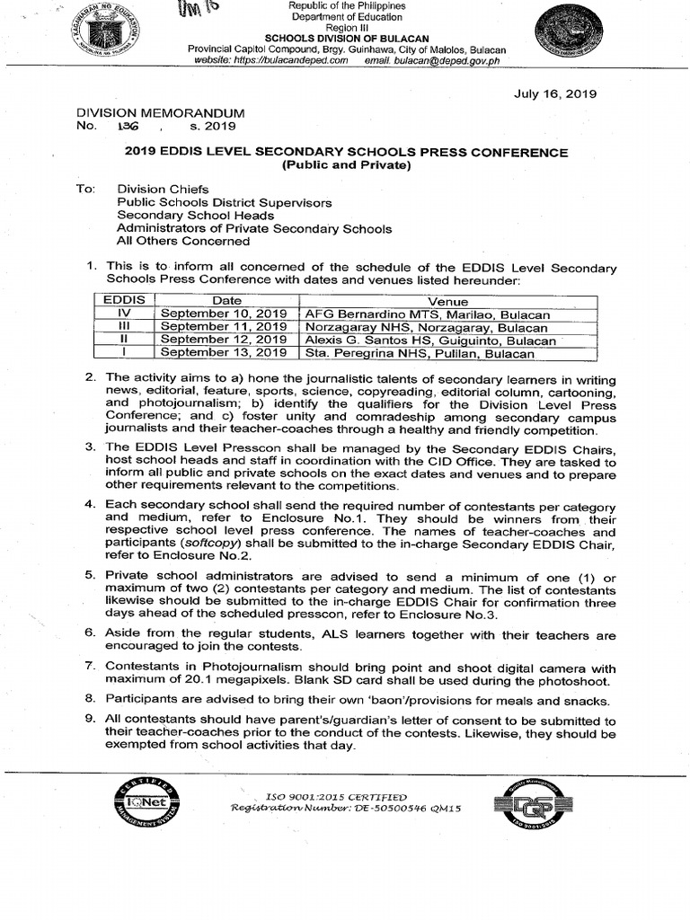 EDDIS Presscon | PDF