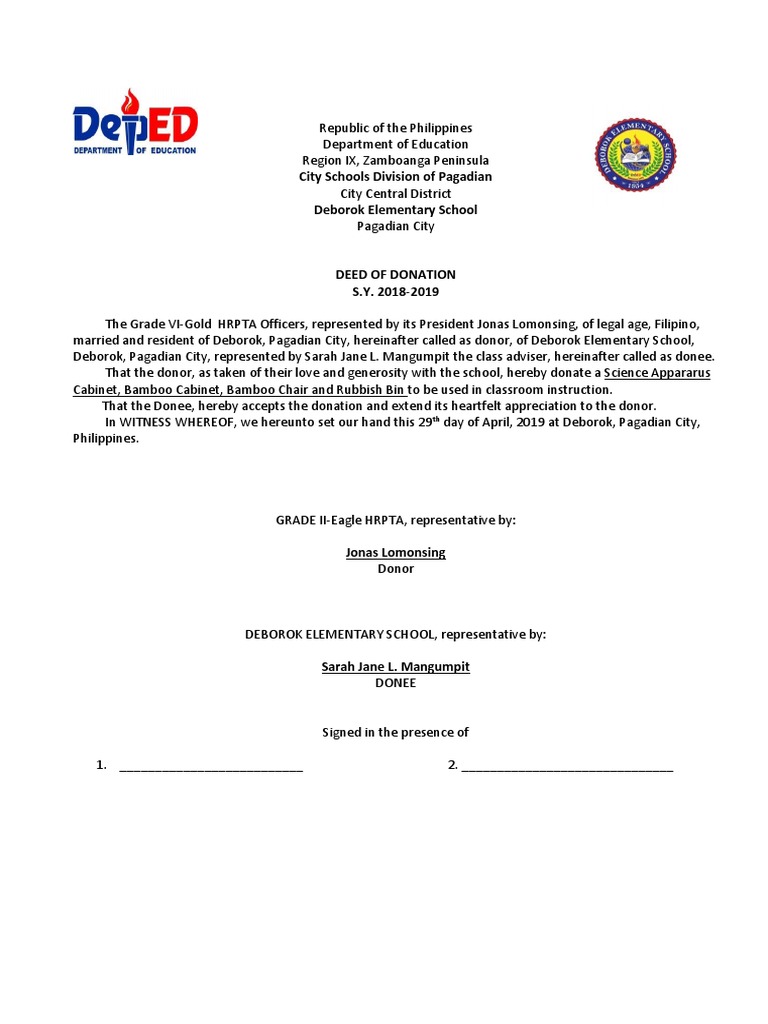 Hrpta Financial Report | PDF | Philippines | Schools