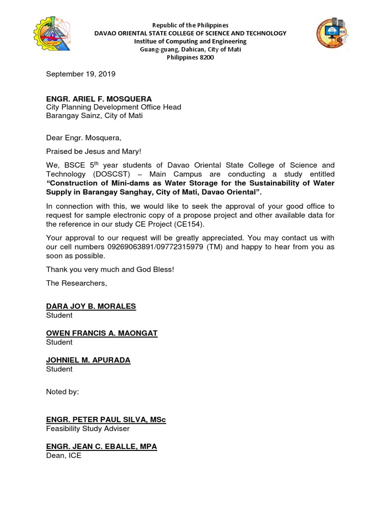 Appendix e - Letter To The Cpdo | PDF