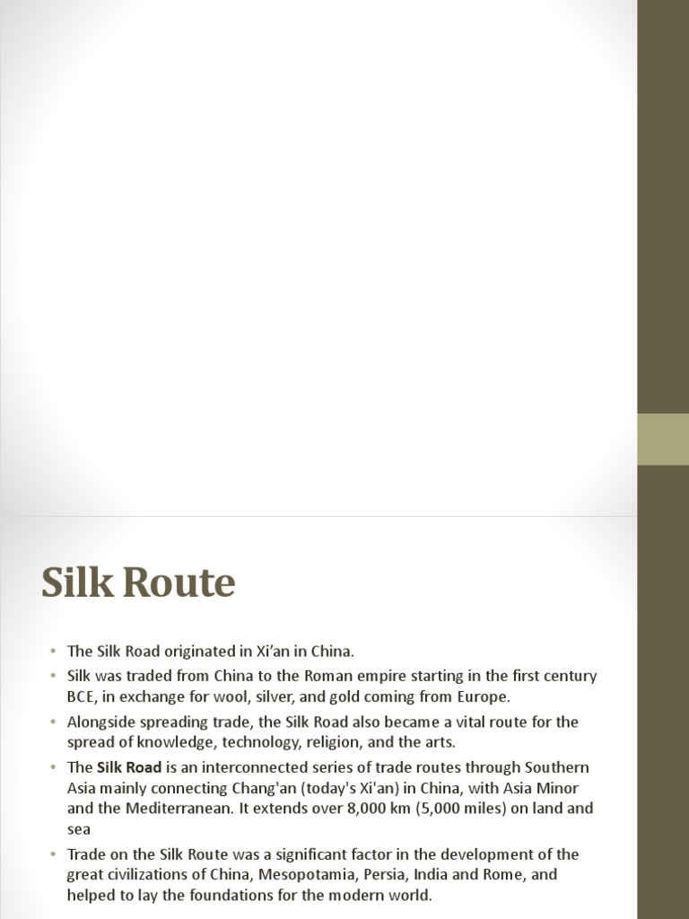 Silk Route Pdf Silk Road Byzantine Empire
