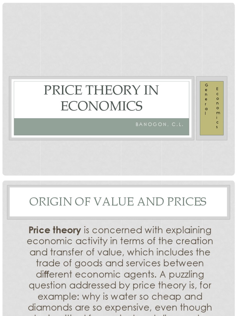 Price Theory and Market Dynamics Explained | PDF | Supply And Demand ...