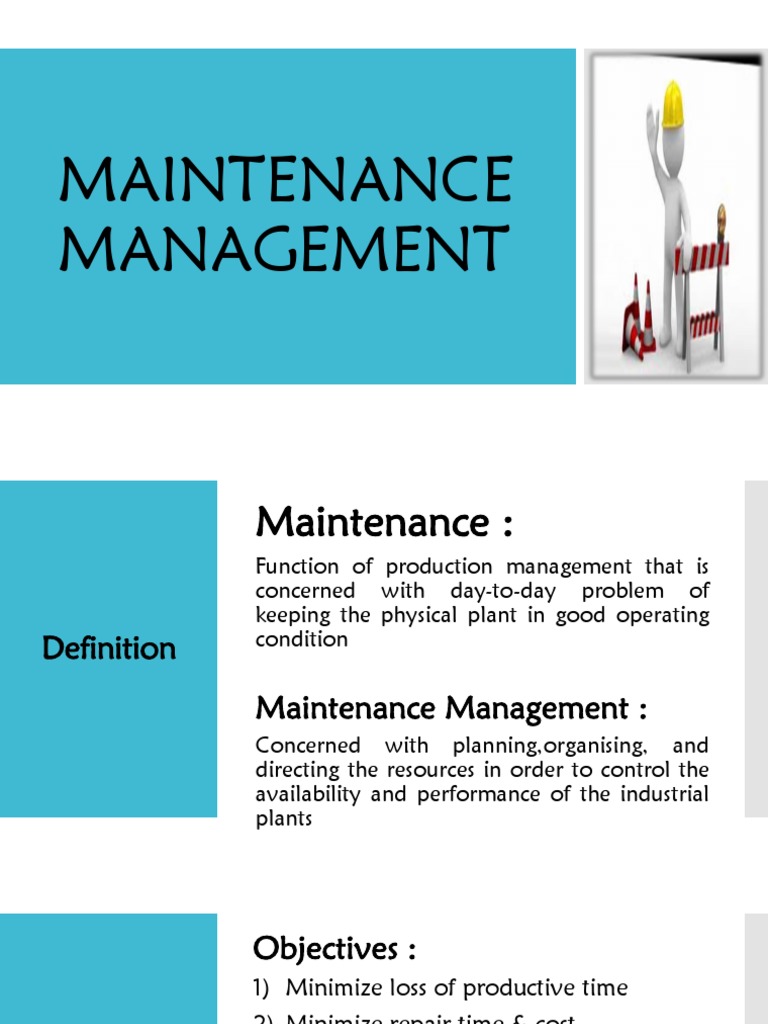 Maintenance Management | PDF | Systems Science | Business Process ...