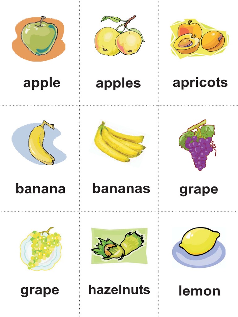Fructe Legume Engleza PDF | PDF