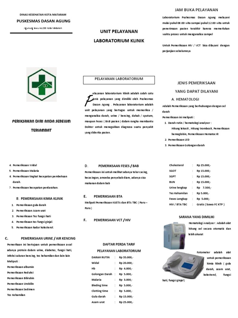 Brosur Lab | PDF | Sains & Matematika