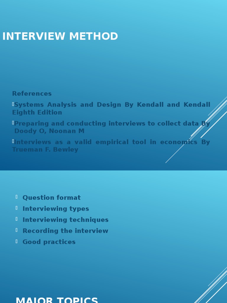 Interview Method Pdf Interview Qualitative Research