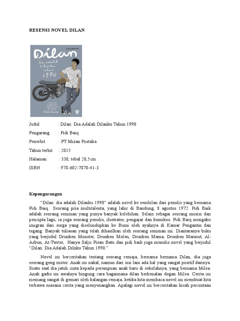 Resensi Novel Dilan | PDF
