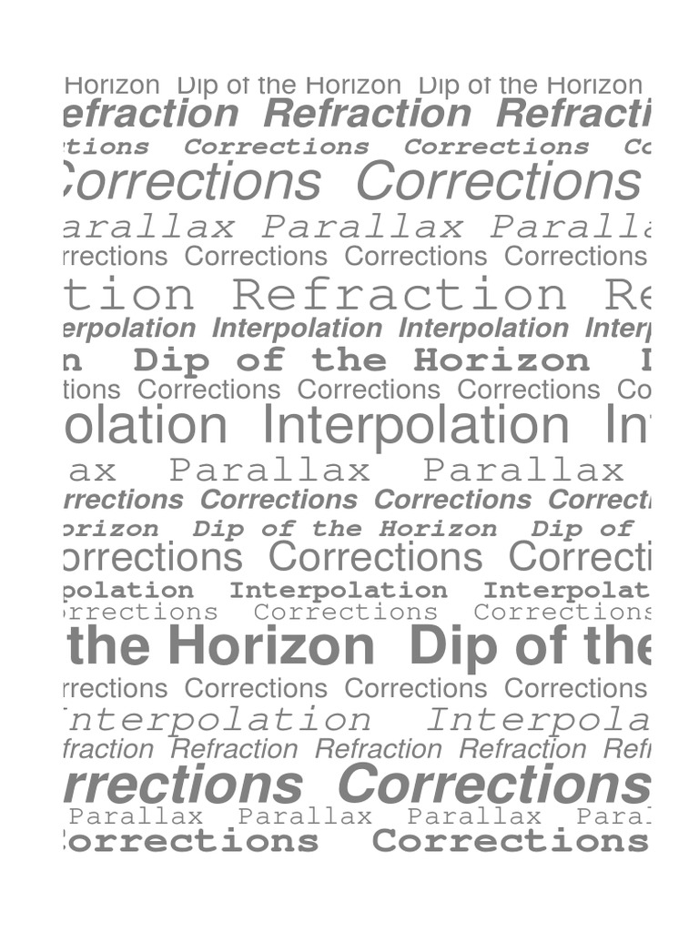 Corrections Corrections Corrections Corrections: Refraction Refraction ...