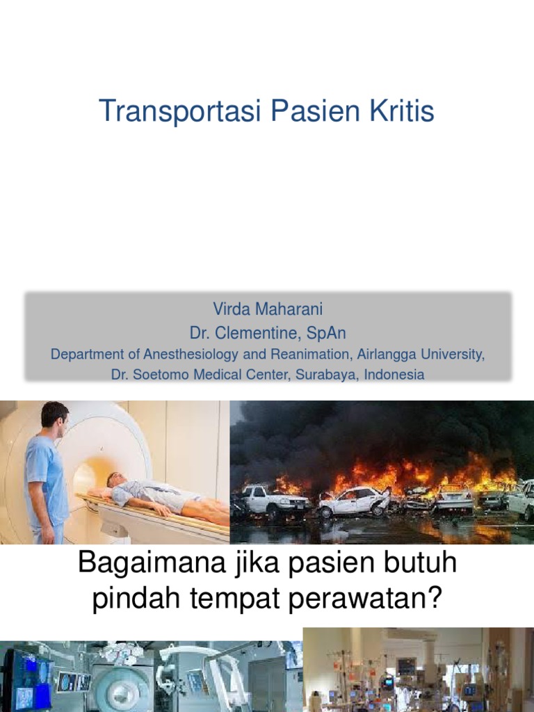 Transporting Critically Ill Patients | PDF | Intensive Care Medicine ...