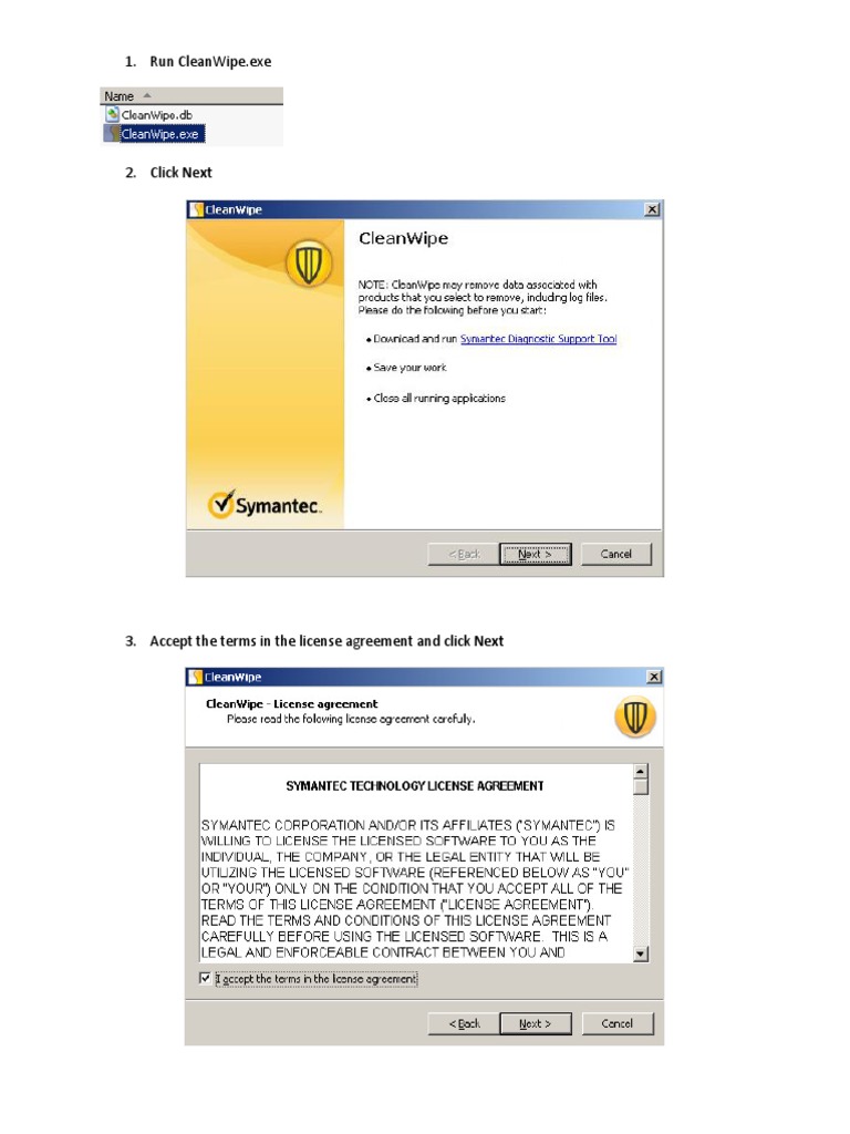 CleanWipe - Step by Step Guide | PDF | Software | System Software