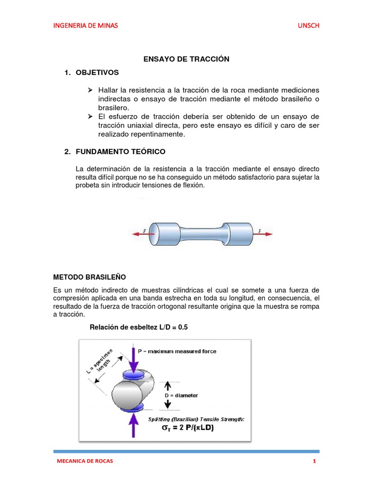Ensayo de Traccion | PDF | Mecánica | Ingeniería mecánica