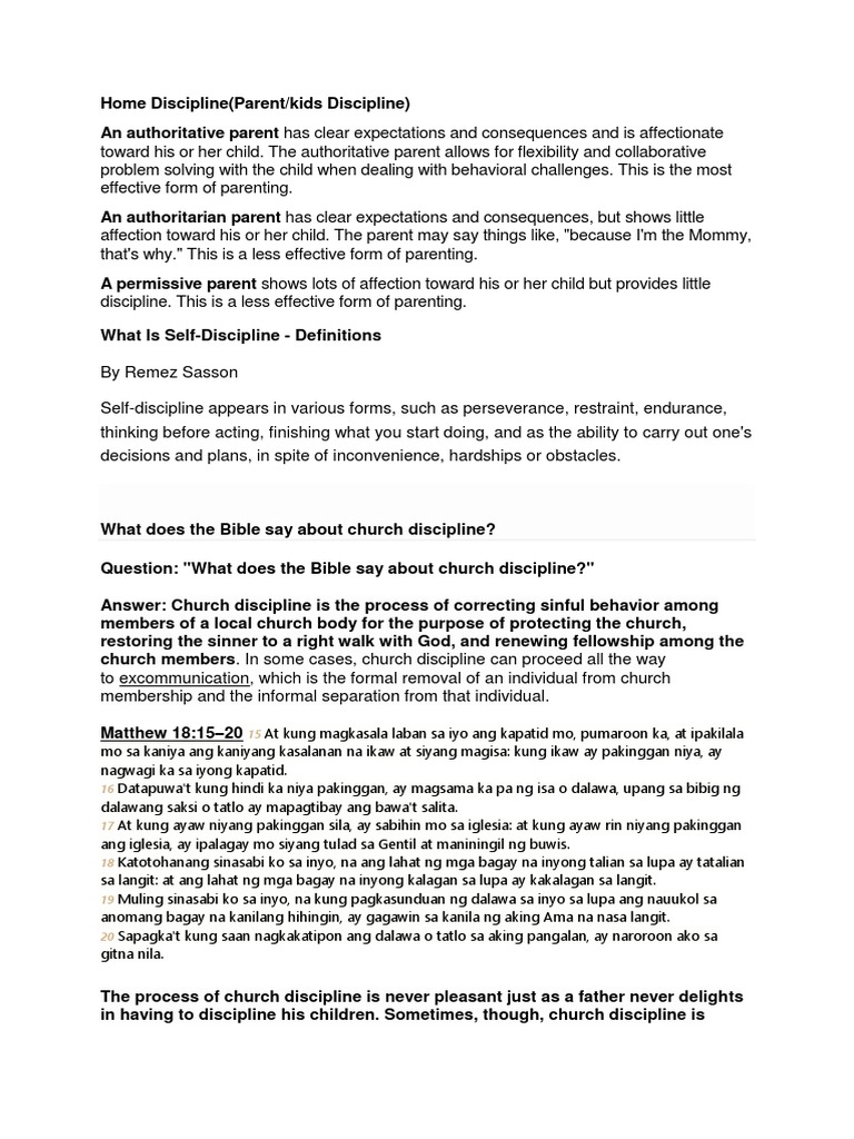 DISCIPLINE | PDF | Spiritual Practice | Spirituality