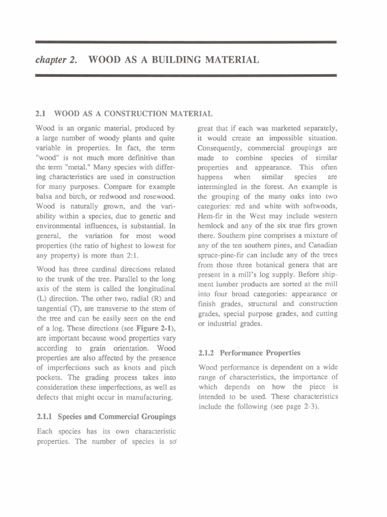 As A Building Material | PDF | Wood | Lumber