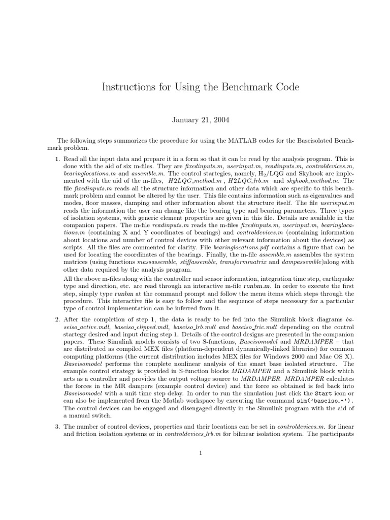 Instructions Base Isolation Model | PDF | Computer Program | Programming