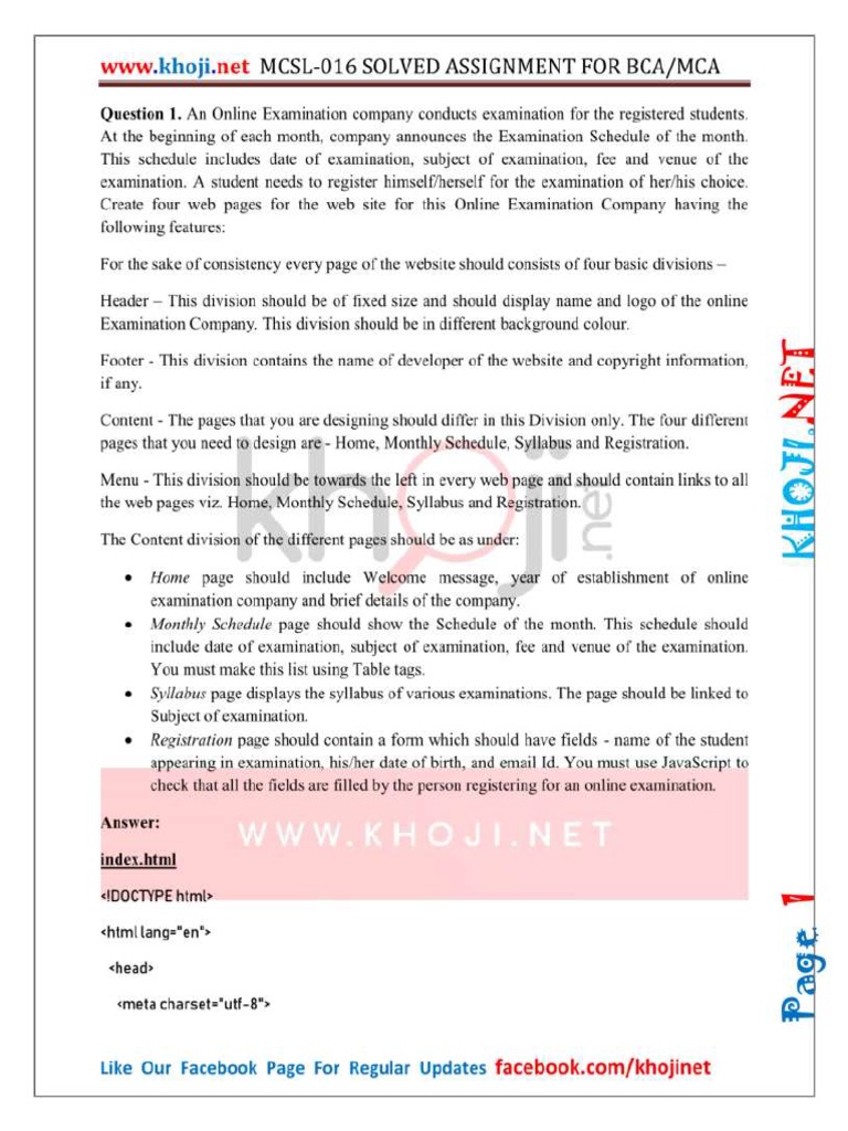 MCSL 016 Solved Assignment 2019 20 Final | PDF