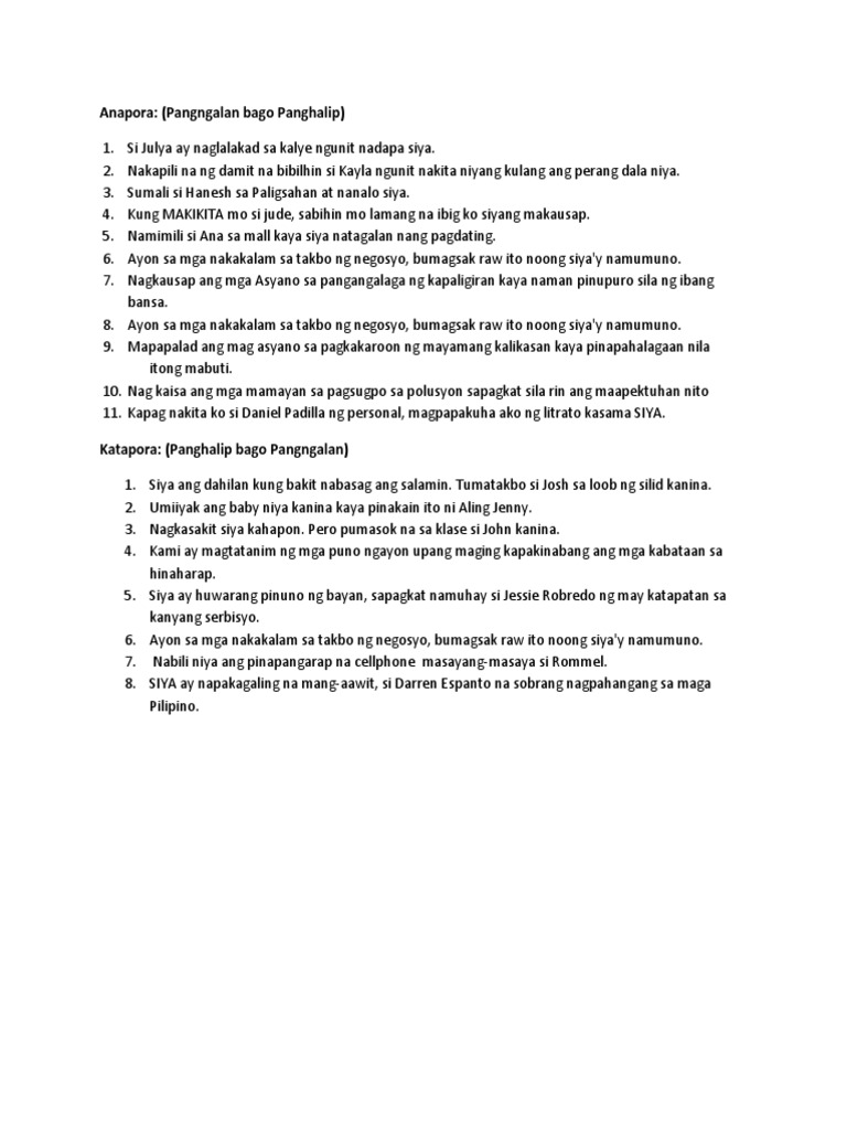 Anapora at Katapora | PDF