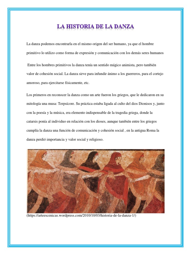 La Historia de La Danza | PDF | Bailes | Folklore