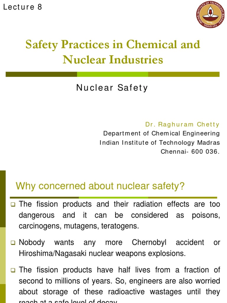 Safety Practices in Chemical and Nuclear Industries | PDF | Radioactive ...