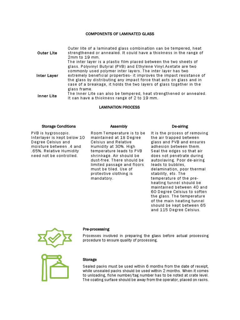 Components of Laminated Glass | PDF | Materials | Building Engineering
