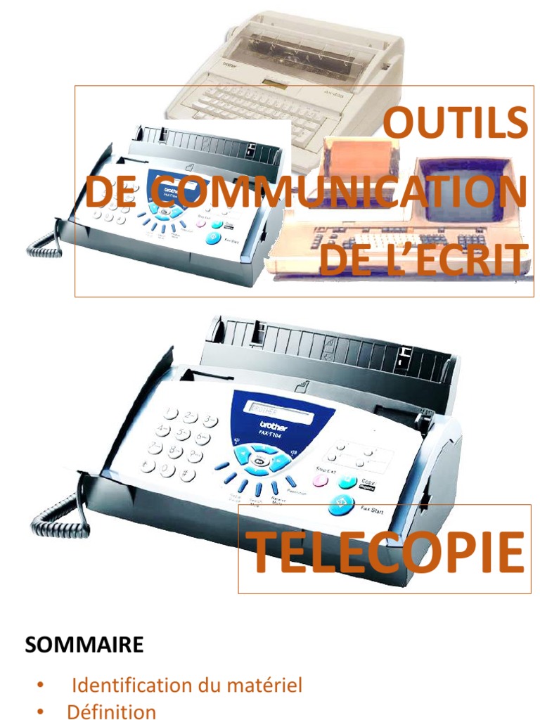 Telecopie | PDF | Fax | Travail de bureau