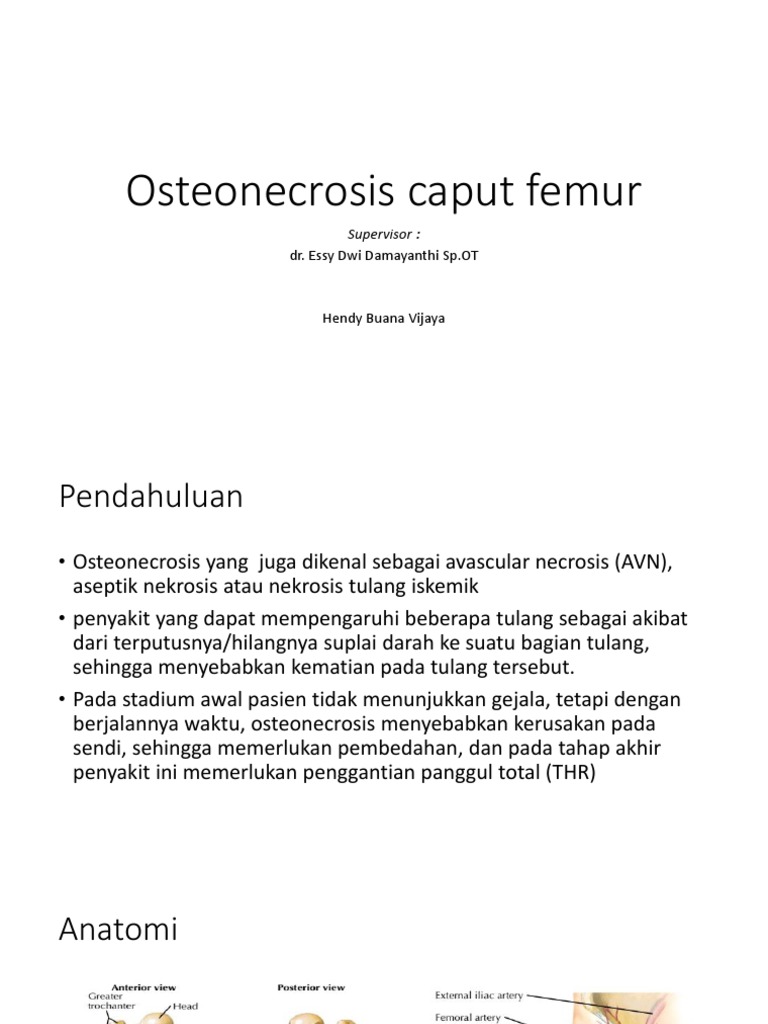Osteonecrosis Caput Femur | PDF | Medicine | Medical Specialties