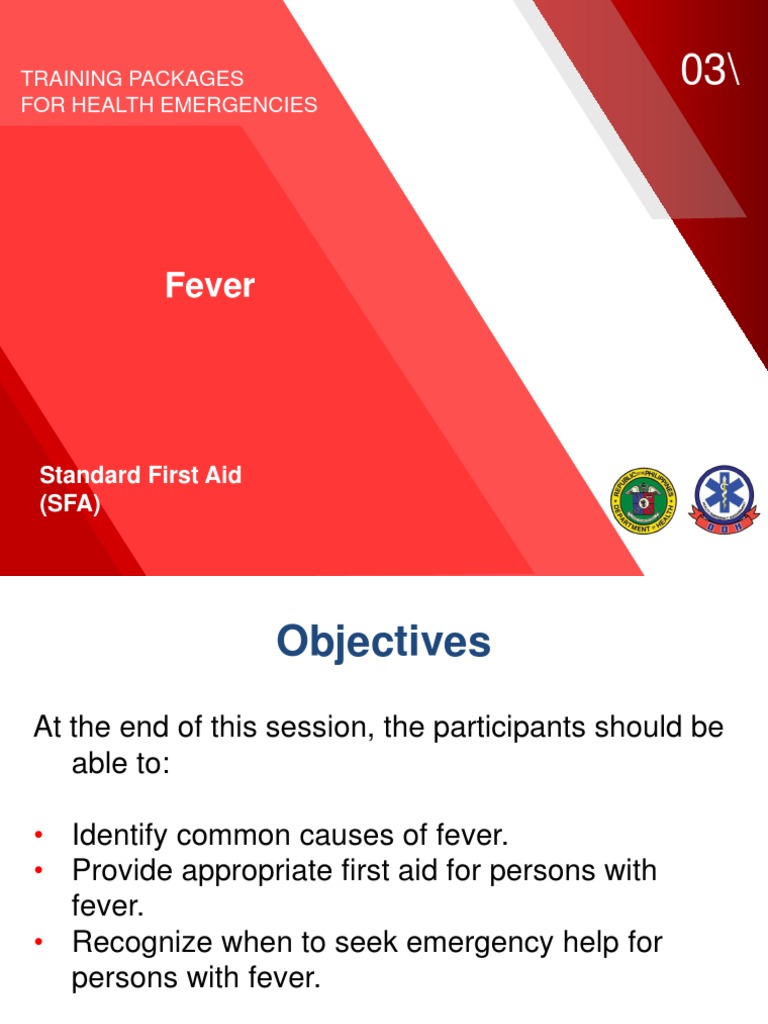 Fever: Training Packages For Health Emergencies | PDF | Fever | First Aid