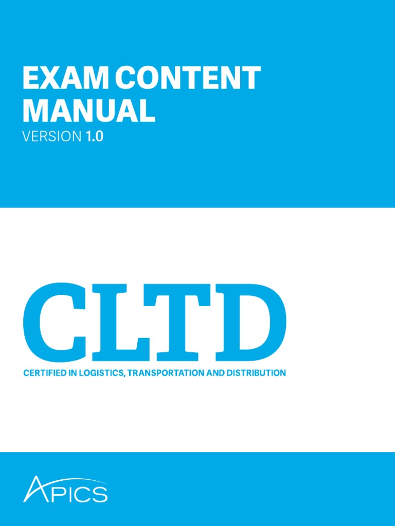 CLTD Ecm v1 0 | PDF | Logistics | Supply Chain