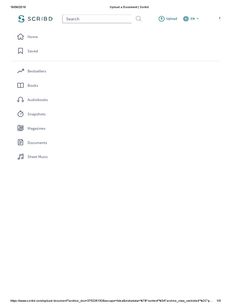 Upload A Document - Scribd PDF | PDF | Scribd | Human–Computer Interaction