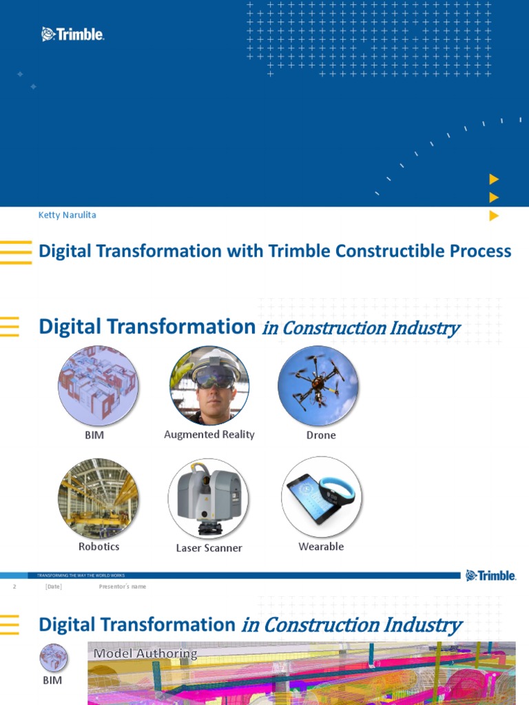 Digital Transformation With Trimble Constructible Process: Ketty Narulita | PDF | Building ...