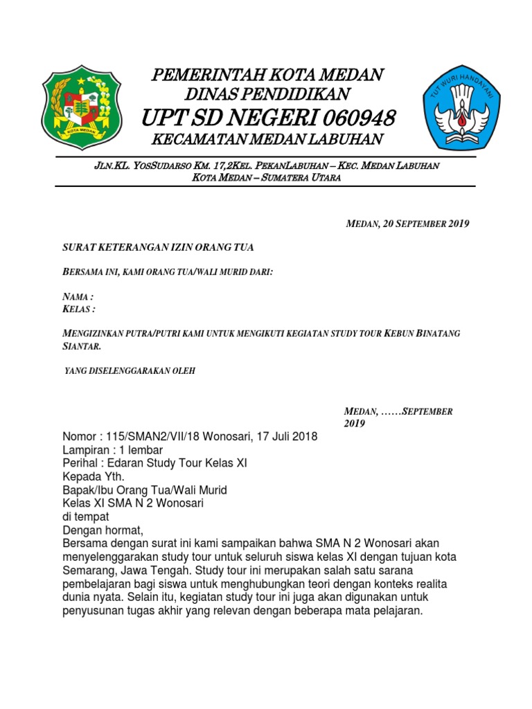 Surat Permohonan Izin | PDF