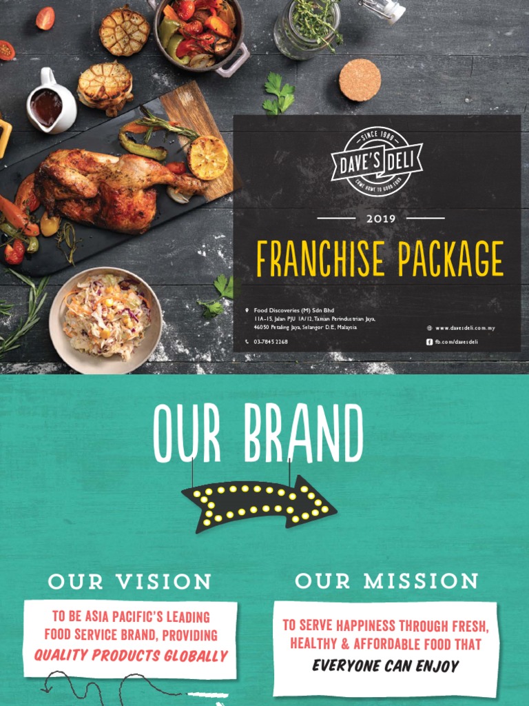 Franchise package overview | PDF | Franchising | Lunch