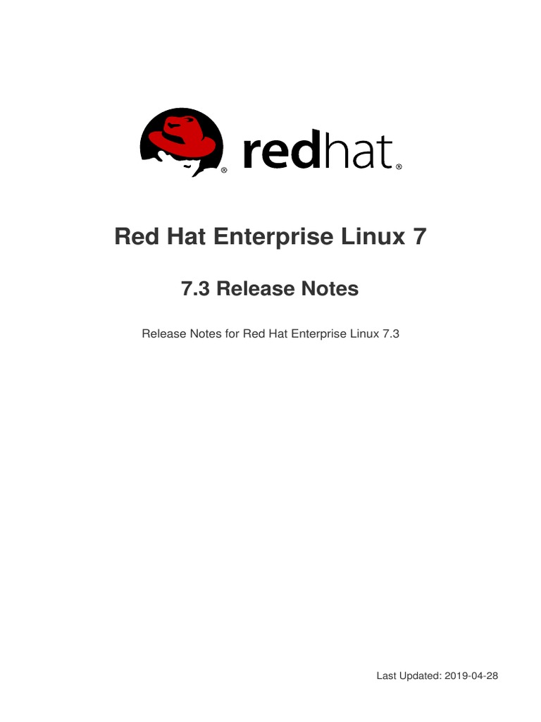 Red Hat Enterprise Linux-7-7.3 Release Notes-En-US | PDF | Linux | Open ...