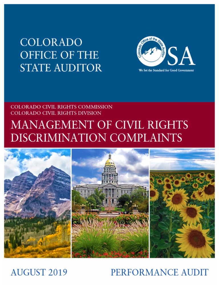 Colorado Auditor Report: Colorado Civil Rights Commission Management of ...