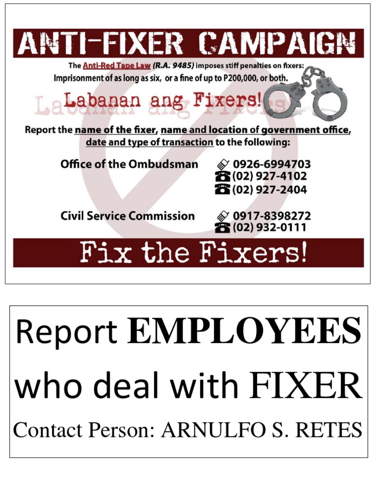 Anti Fixer Campaign | PDF