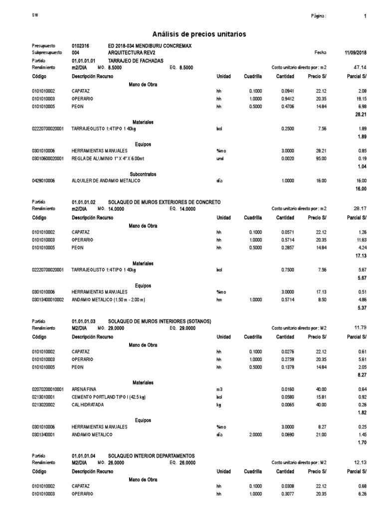 Apu Arq | Descargar gratis PDF | edificio | Materiales