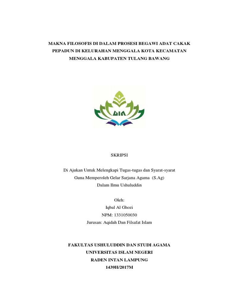 Skripsi Iqbal Al-Ghozi PDF | PDF